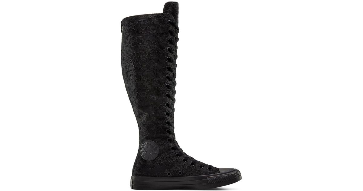 Converse Chuck Taylor All Star Xxhi Lace Canvas For in Black | Lyst