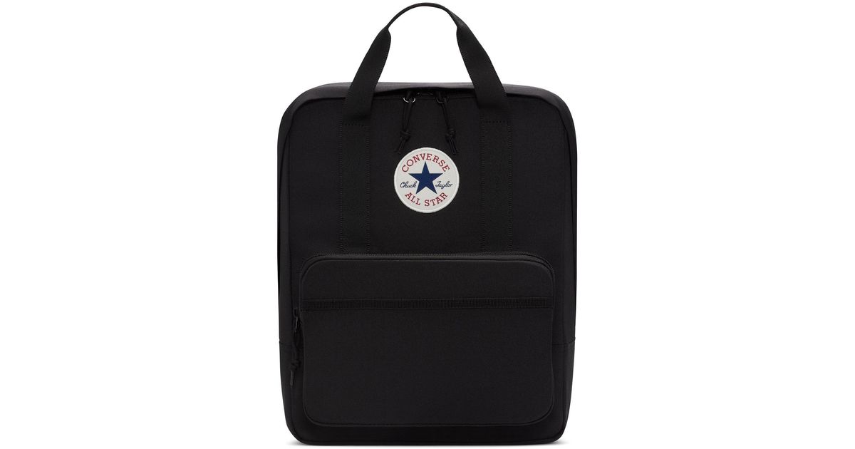 Converse Small Square Backpack in Black | Lyst