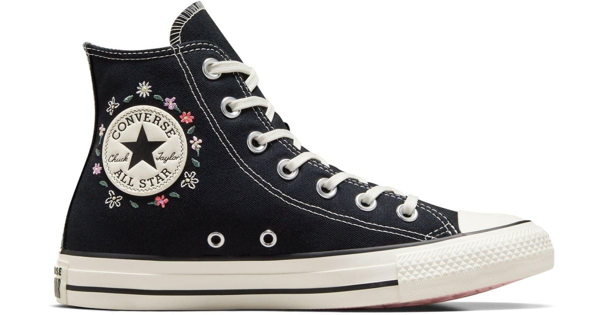 Converse Chuck Taylor All Star Embroidered Little Flowers in Blue | Lyst