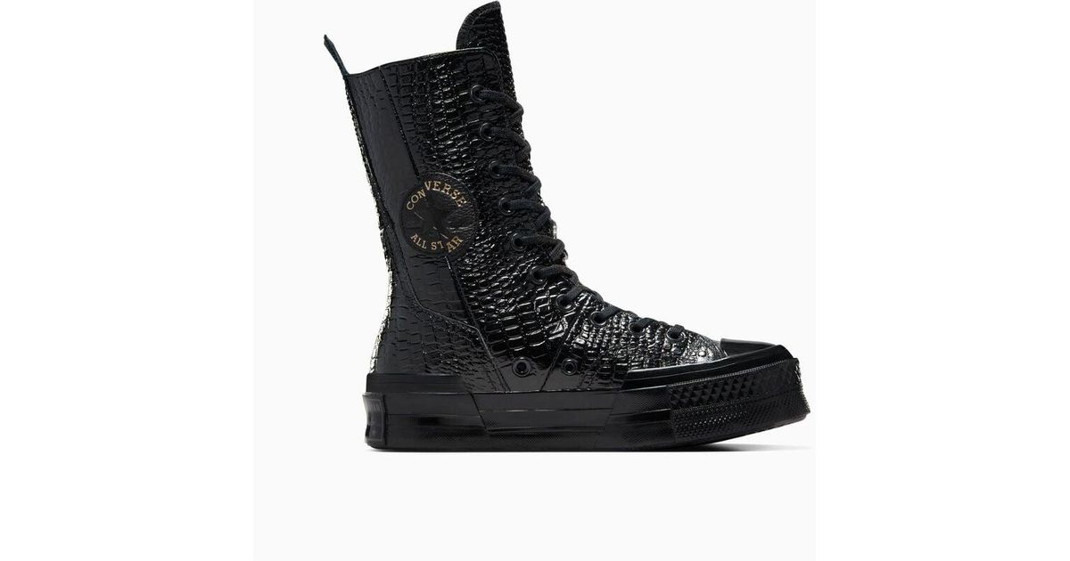 Converse Chuck 70 Plus Xhi Leather in Black | Lyst UK