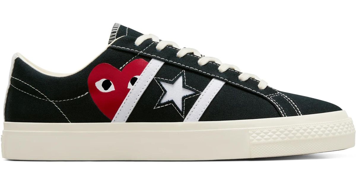 Converse X Play Comme Des Garçons One Star Academy Pro in Black | Lyst