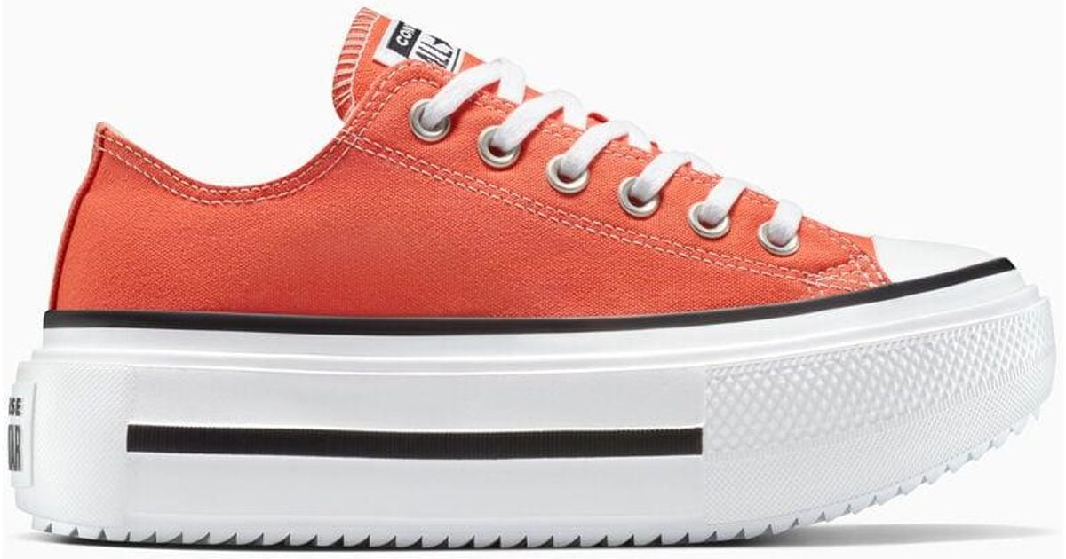 Converse Chuck Taylor All Star Lift Double Stack Platform in Red | Lyst UK