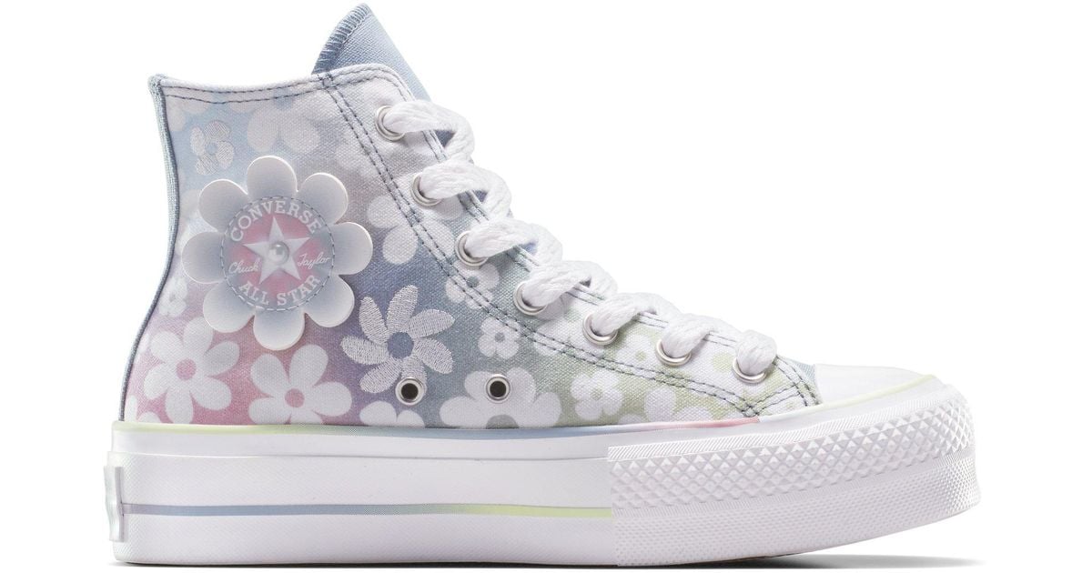 Converse Chuck Taylor All Star Lift Platform Gradient Flowers Canvas ...