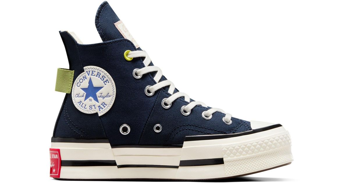Converse Chuck 70 Plus Heel Loop Canvas in Blue | Lyst