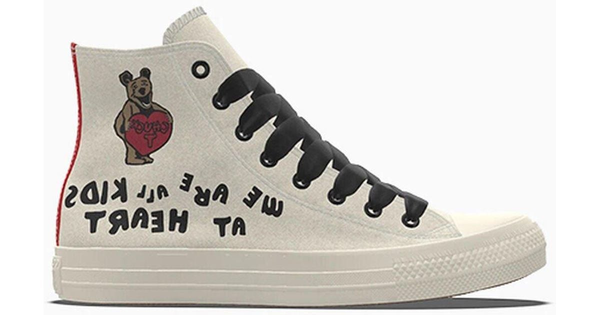 Converse Custom Chuck Taylor All Star By You in Natural | Lyst UK