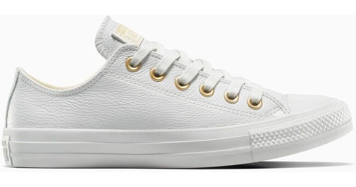 Converse Chuck Taylor All Star Mono Leather in White | Lyst UK