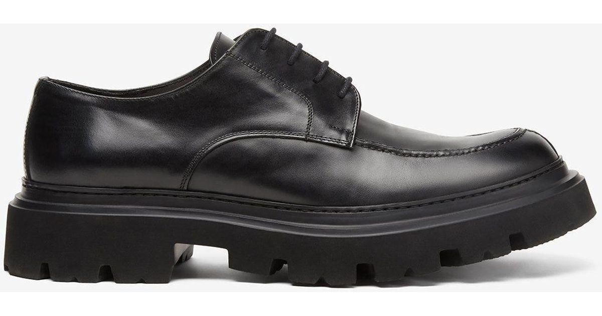 Corneliani Norwegian-Stitched Derby Shoe in Black for Men | Lyst UK