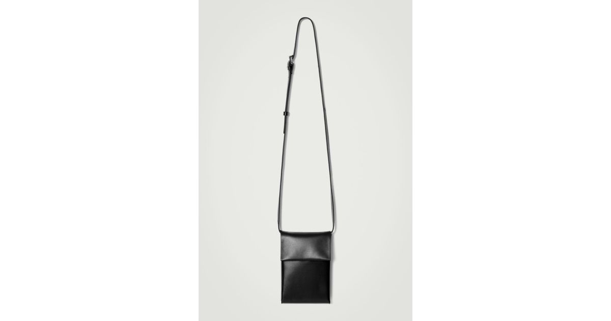 COS Folded Crossbody Phone Pouch - Leather in White for Men | Lyst