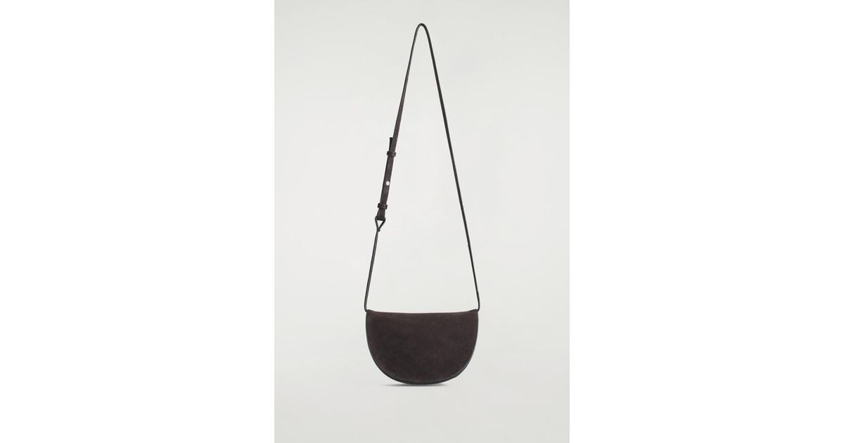 COS Curved Crossbody Bag in White | Lyst