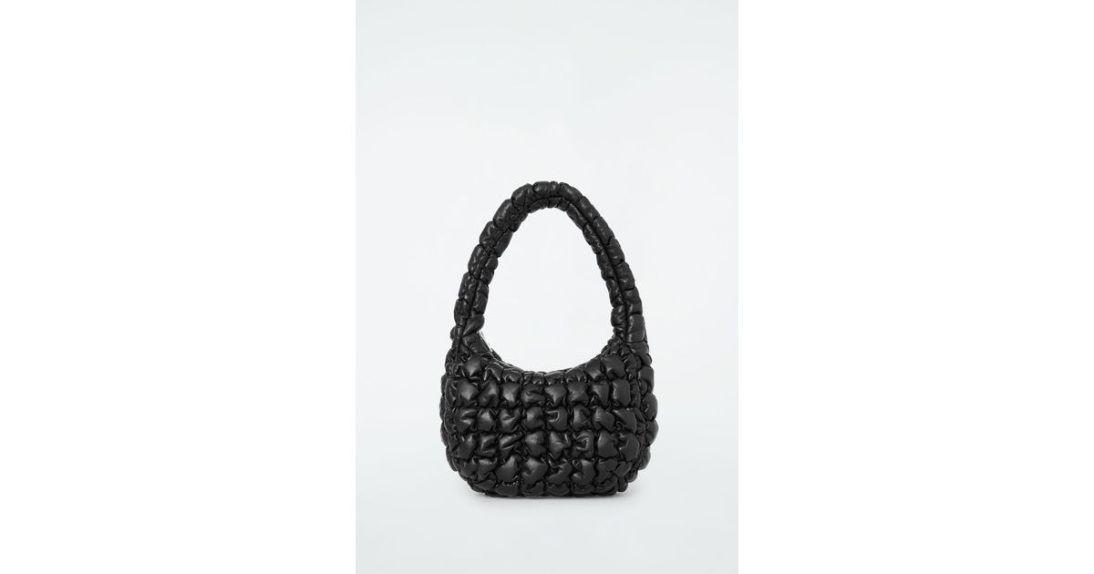 COS Quilted Mini Bag - Leather in Black | Lyst