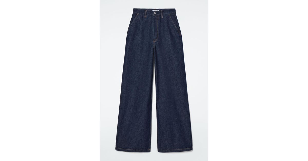COS Raw Denim Pants in Blue | Lyst
