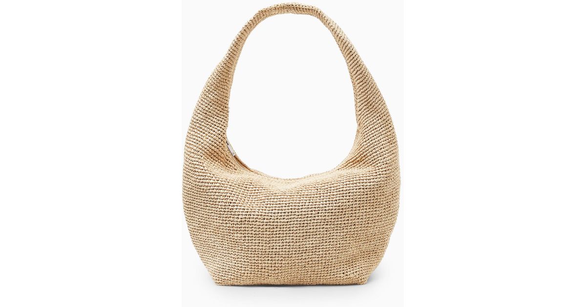 COS Mini Sling Bag - Raffia in White | Lyst UK