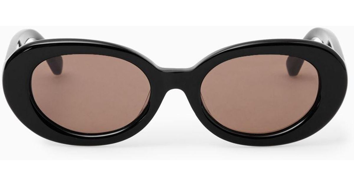 COS Oval Sunglasses - Round in White | Lyst