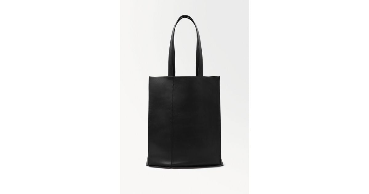 COS The Sculpted Tote - Leather in Black for Men | Lyst UK