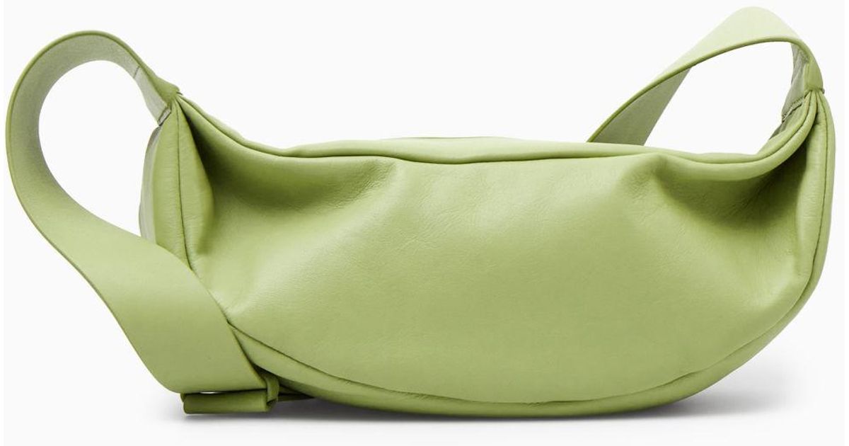 COS Swing Crossbody - Leather in Green | Lyst
