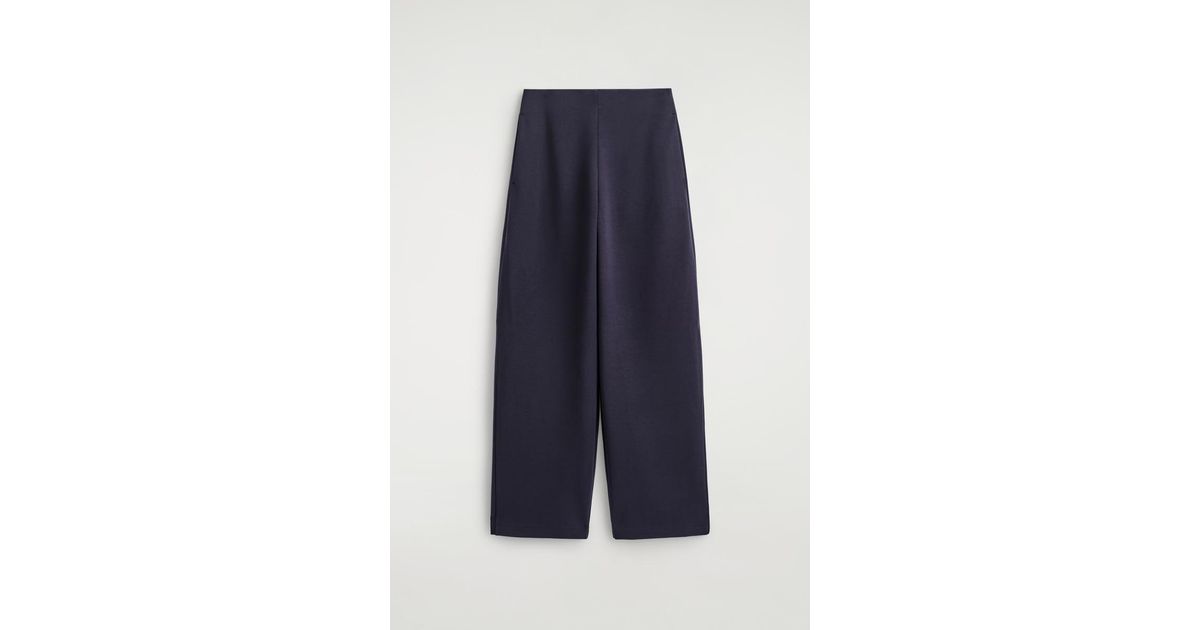 COS Scuba Barrel-Leg Joggers in Blue | Lyst