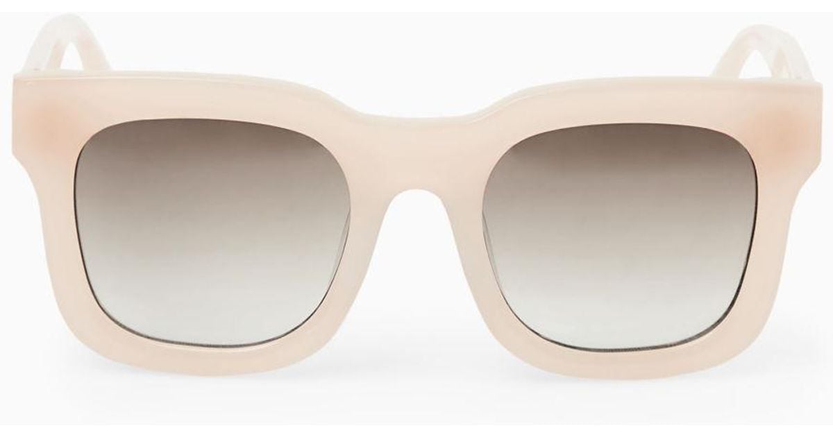 COS Gaze Sunglasses - D-frame in White | Lyst