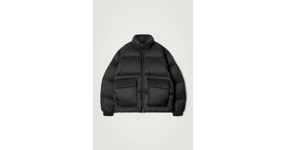 COS Down-filled Puffer Jacket in Black for Men | Lyst