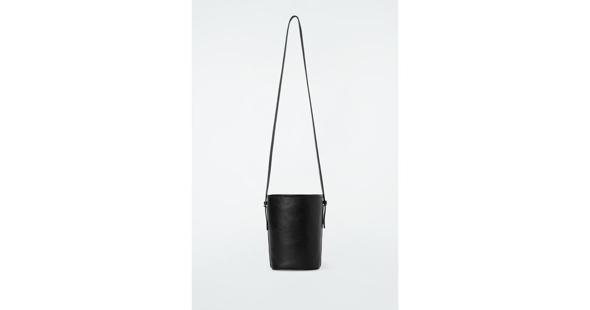 COS Mini Bucket Bag - Leather in White | Lyst