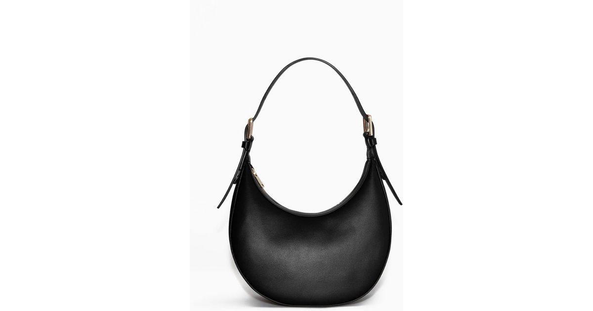 COS Mini Crescent Bag - Leather in Black | Lyst UK