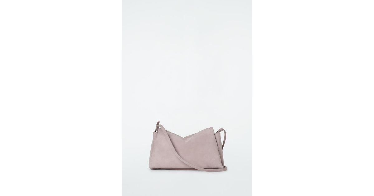 COS Tome Mini Crossbody Bag - Suede in Pink | Lyst