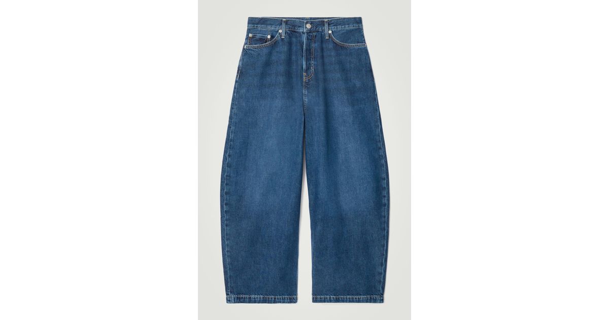 COS Cask Barrel-leg Jeans in Blue for Men | Lyst UK