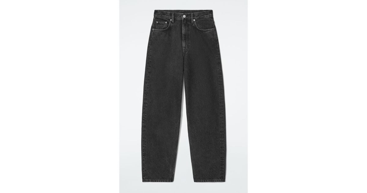 COS Bay Barrel-leg Jeans in Gray | Lyst