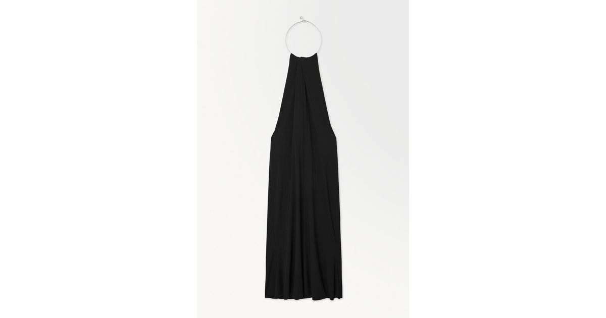 COS The Open-back Necklace Dress in Black | Lyst