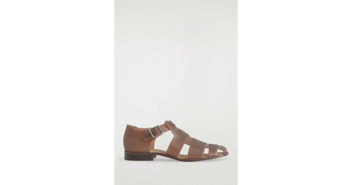 COS Jelly Fisherman Sandals in Brown | Lyst