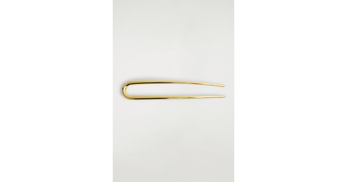 COS French Hair Clip in Natural | Lyst