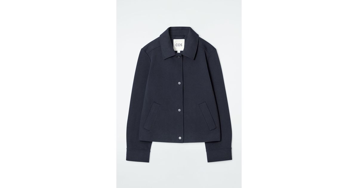 COS Trapeze Utility Jacket in Blue | Lyst