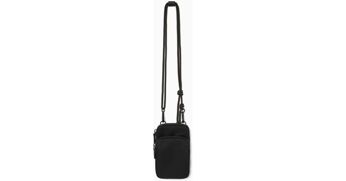 COS Nylon Phone Pouch in Black for Men | Lyst UK