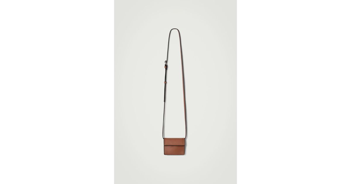 COS Mini Crossbody Pouch - Leather in White for Men | Lyst