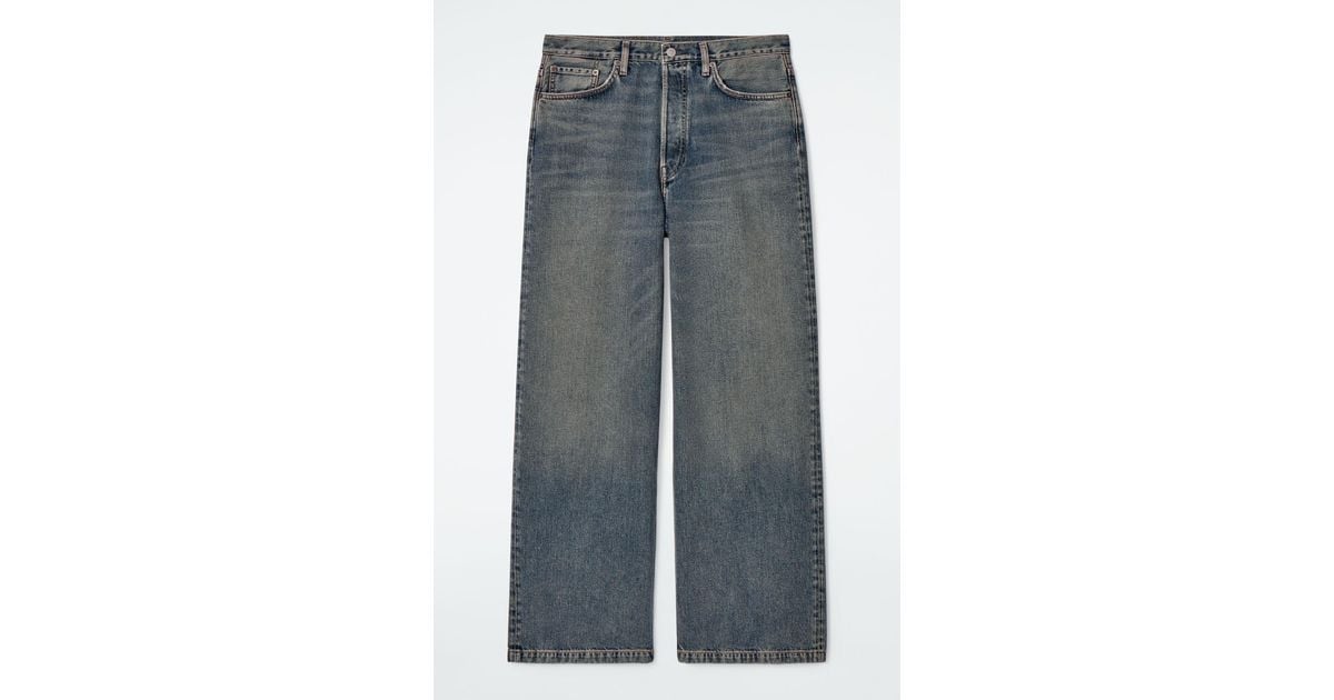 COS Volume Wide-leg Jeans in Blue | Lyst