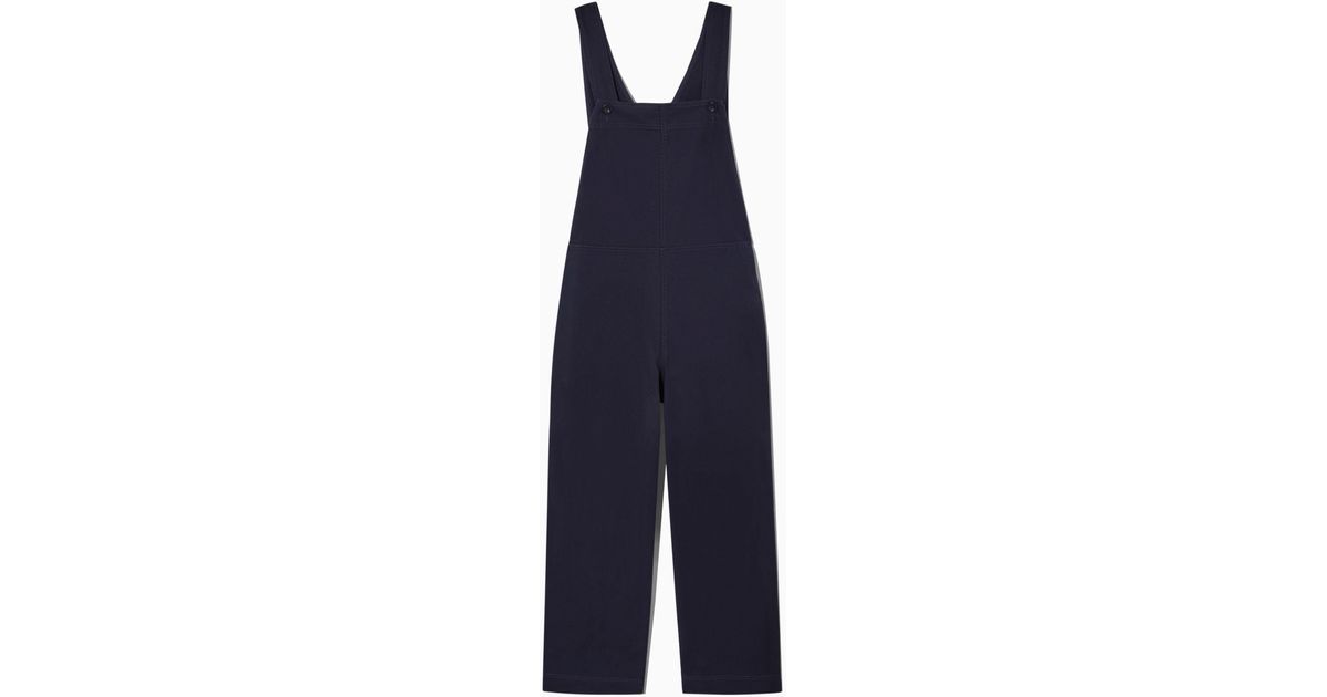 COS Wrap-back Wide-leg Overalls in Blue | Lyst UK