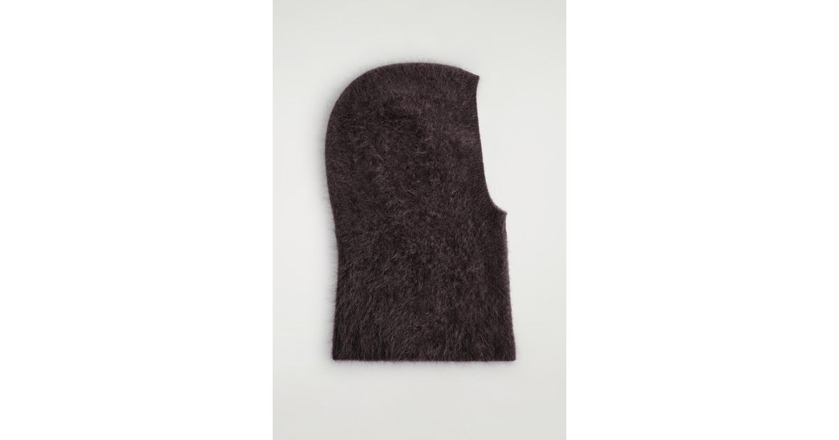 COS Brushed-Cashmere Hood in Black | Lyst