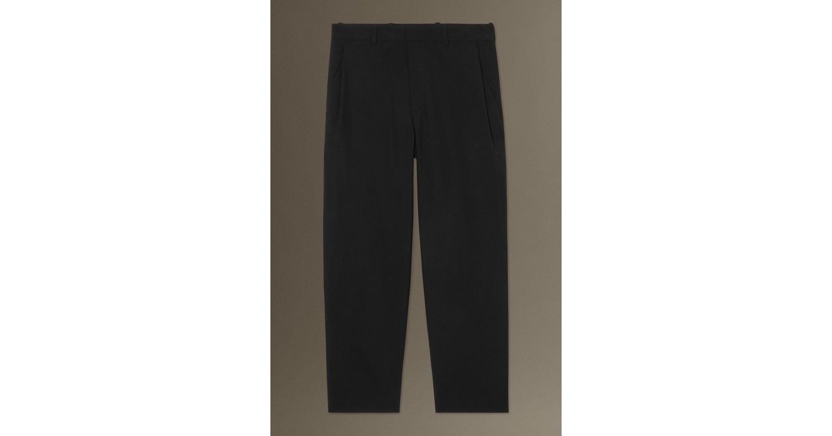 COS Wool-hopsack Trousers - Wide in Black for Men | Lyst