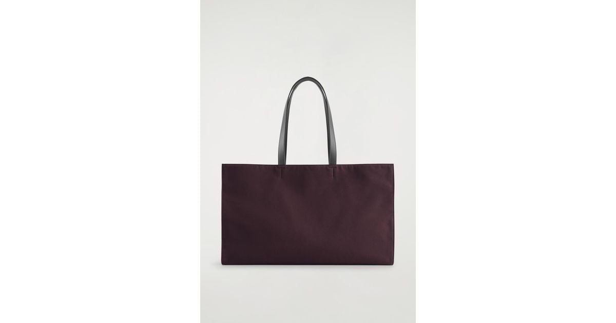COS Gallery Tote Bag in Purple | Lyst