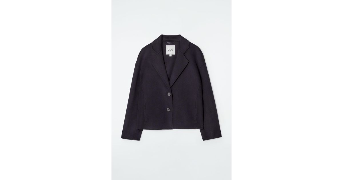 COS Tailored Double-faced Wool Jacket in Blue | Lyst