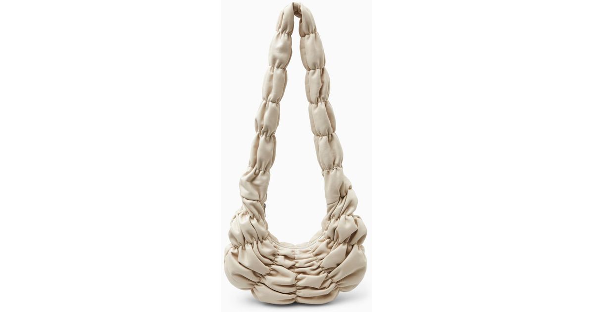 COS Ripple Crossbody - Leather in White | Lyst
