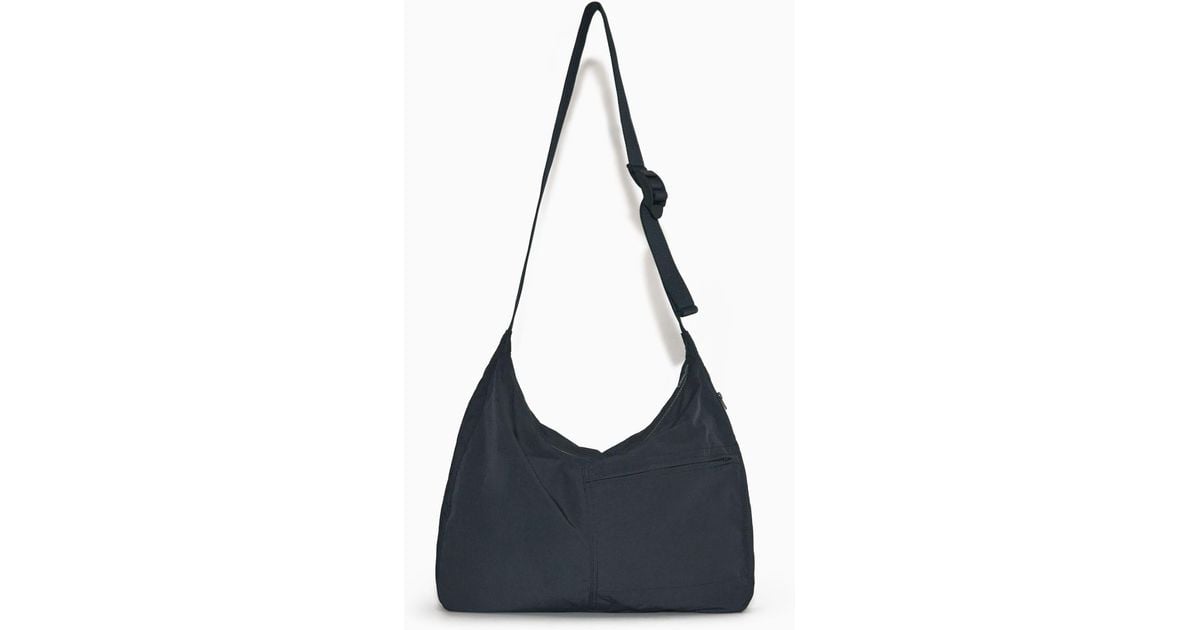 COS Slouchy Nylon Messenger Bag in Blue for Men | Lyst