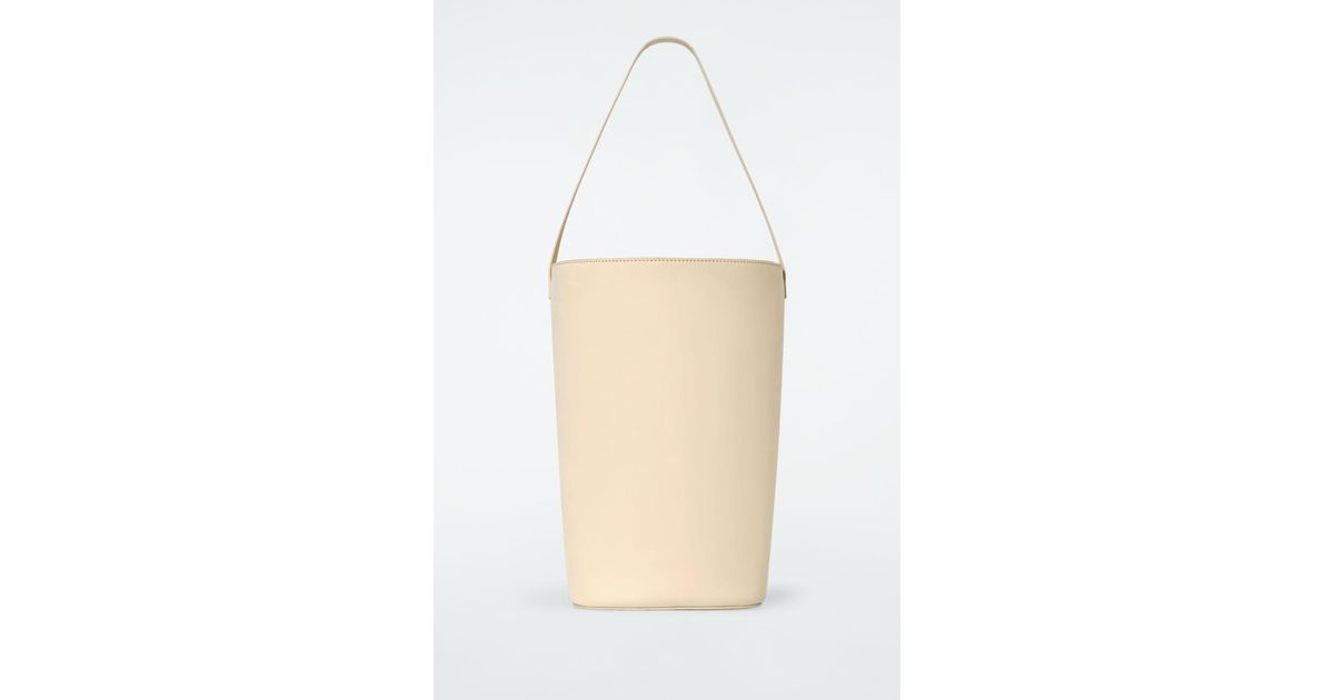 COS Bucket Bag - Nubuck in White | Lyst