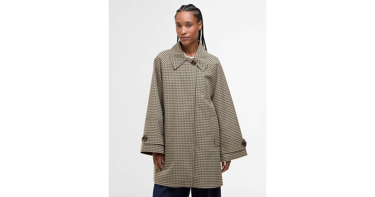 Barbour Kennedy Check Showerproof Jacket in Brown | Lyst UK