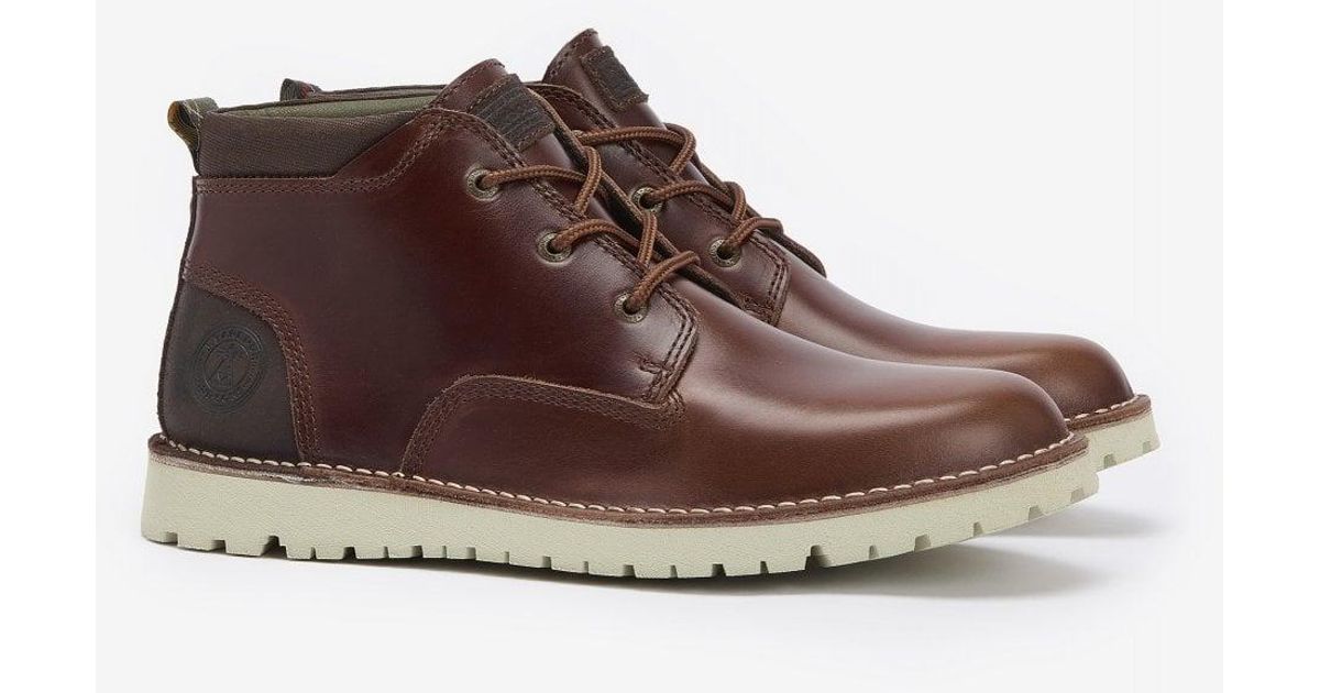 Barbour Bedrock Derby Boots Colour: Dark in Brown for Men | Lyst UK