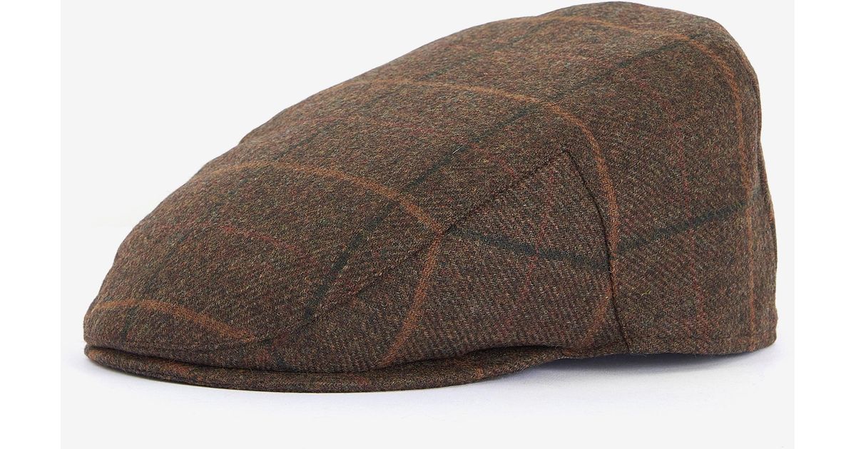 Barbour Crieff Flat Cap in Brown for Men | Lyst UK