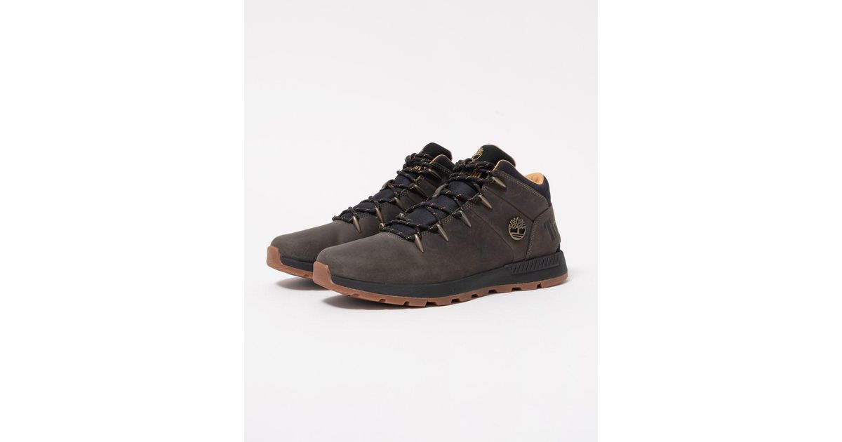 Timberland Sprint Trekker Mid Leather Boots in Black for Men | Lyst