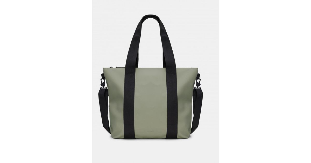 Rains Tote Bag Mini in Black | Lyst