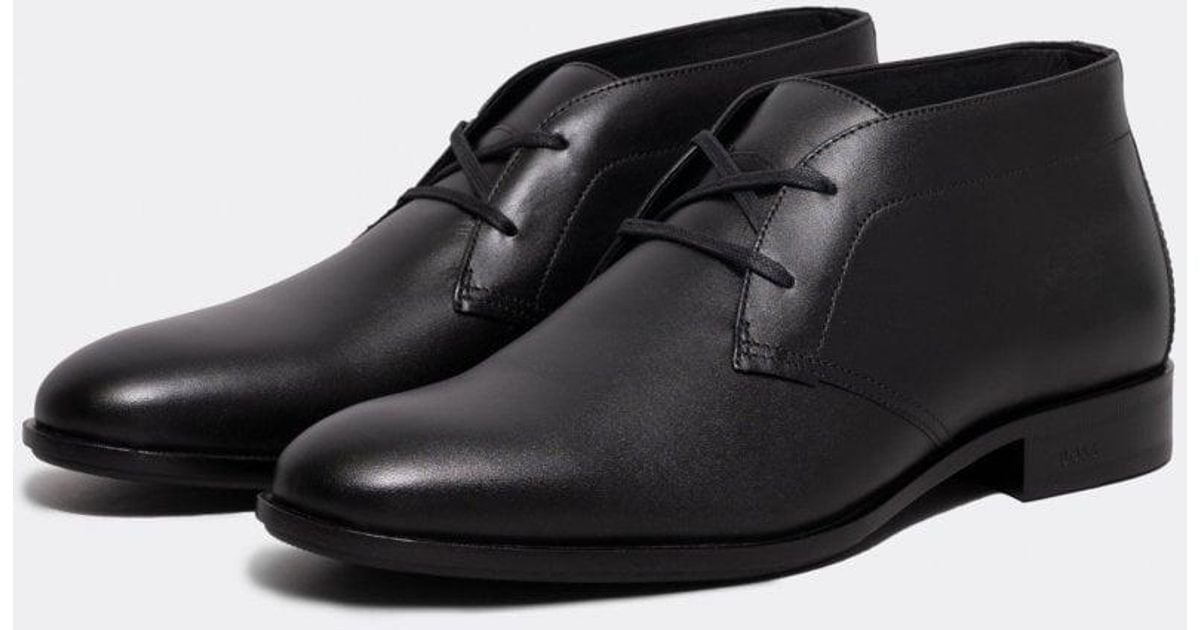 BOSS Colby Desert Boots in Black for Men | Lyst UK