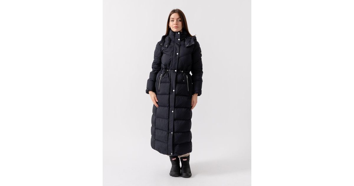 Moose Knuckles Belle Cote Long Puffer Jacket 292, Size: L in Blue ...