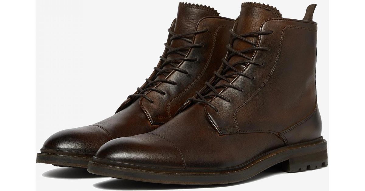 Oliver Sweeney Chaves Leather Derby Boots in Brown for Men | Lyst UK